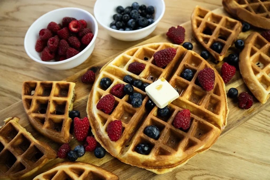 Amazing Sourdough Waffles or Pancakes (Light & Crispy) - Lowbrow Fancy